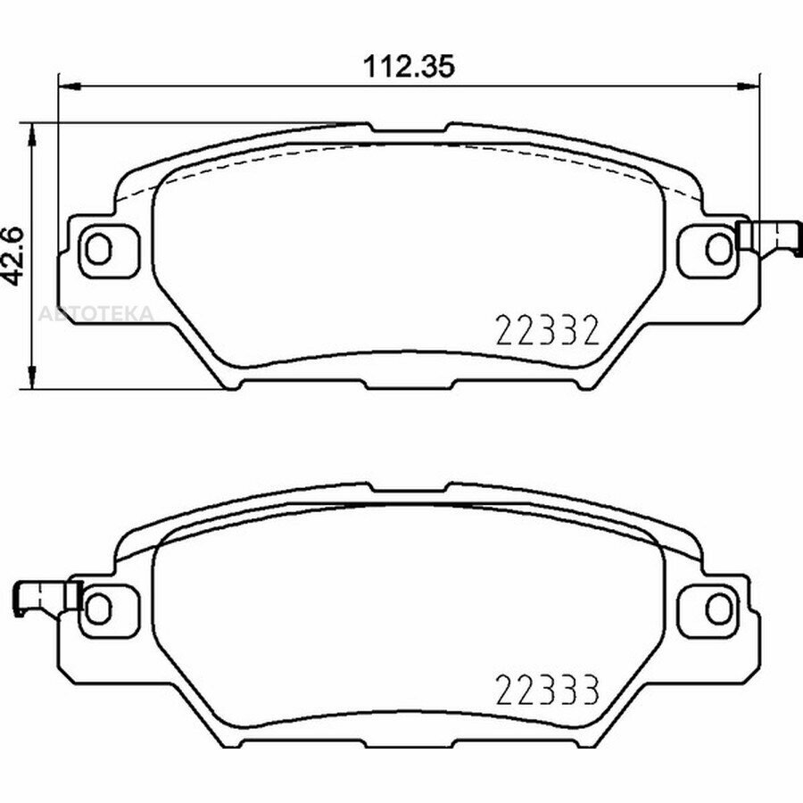 Колодки тормозные MAZDA CX-5 14- задние NISSHINBO NP5051