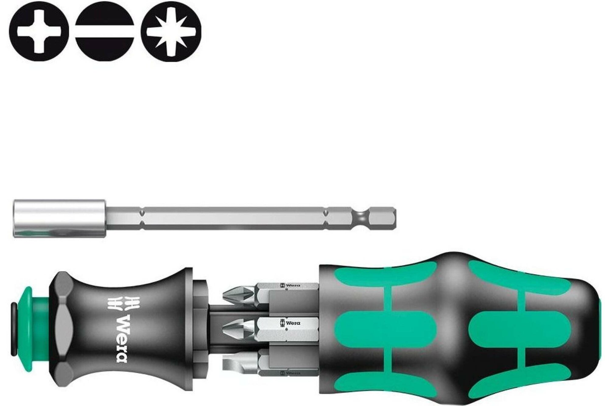 Битодержатель+Биты Wera Kraftform Kompakt 28 SB WE-073240