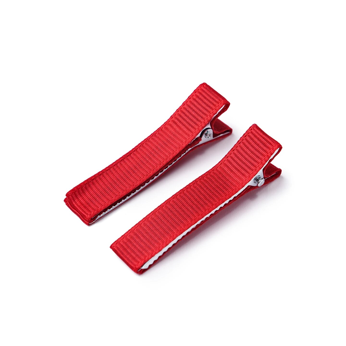 10 шт. железных заколок-крокодилов с лентой AGCFABS Красный, 47mm, Red
