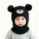 Пилотка  для детей, размер 1-2 лет, black