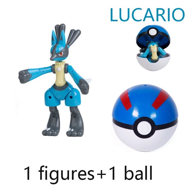 12 фигурок по аниме Pokémon в версии Q: Пикачу, Иви, Мьюту, Гренинджа, фигурки в виде покеболов, фигурки-конструкторы, игрушки и подарки для детей.