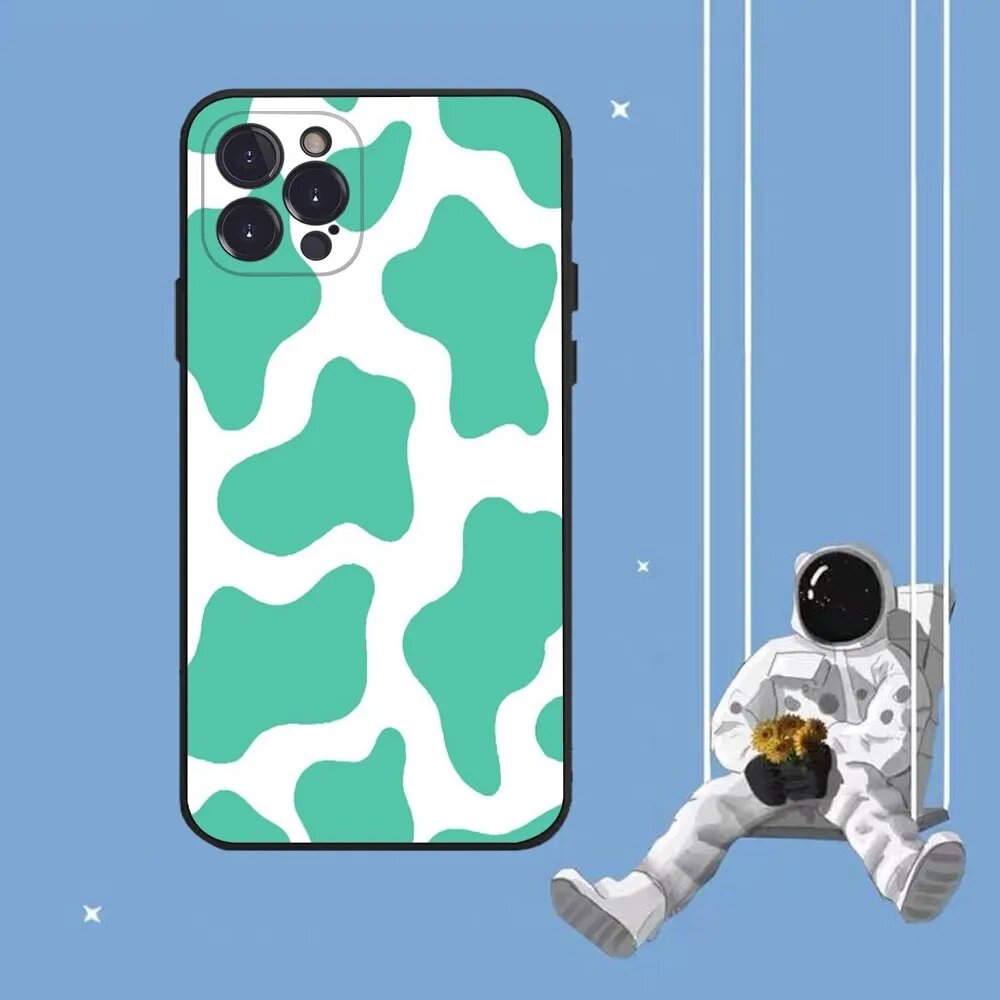 Чехол для телефона с принтом коровы для iPhone 14 11 12 13 Mini Pro XS Max z8, For iPhone 12 mini
