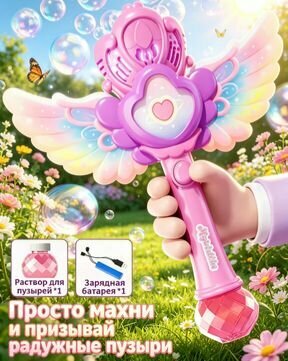 Мыльные пузыри с волшебной палочкой для дете