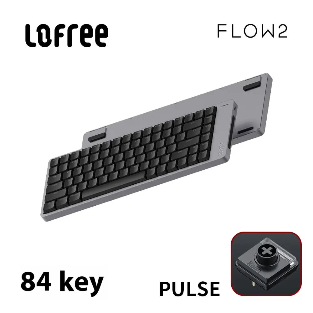 LOFREE FLOW2 механическая беспроводная клавиатура Серый, 84Key Grey PULSE