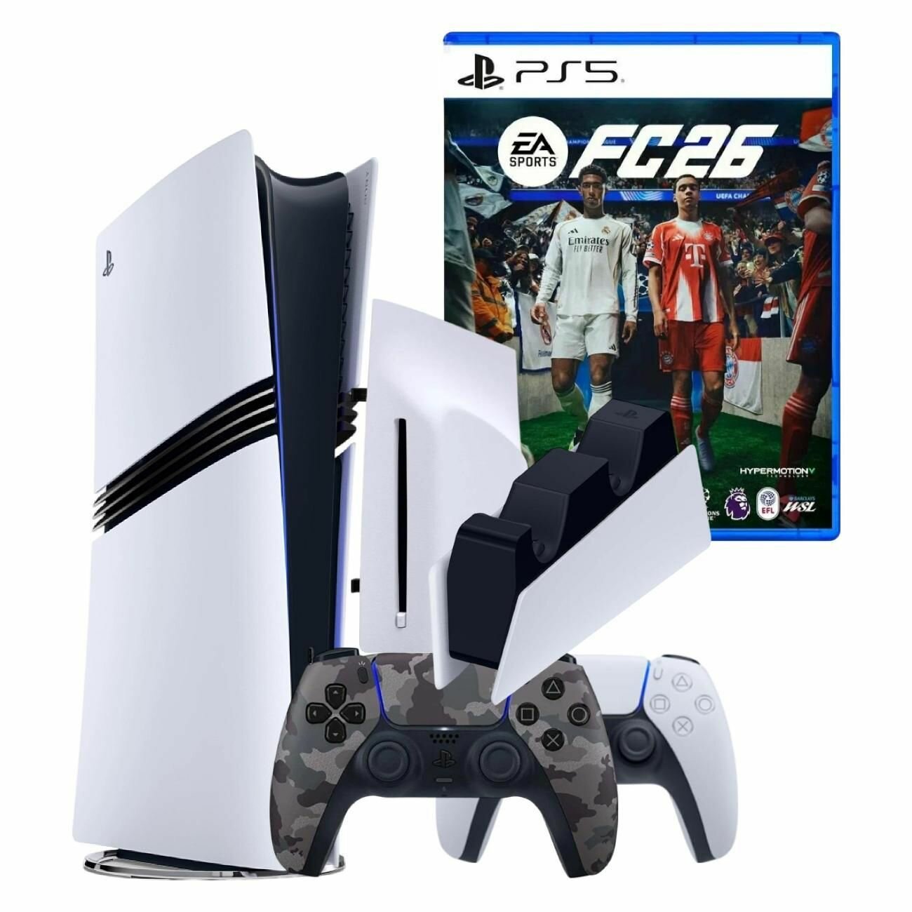 Игровая приставка Sony PlayStation 5 Pro+иFC26+зс+дв+Camouflage