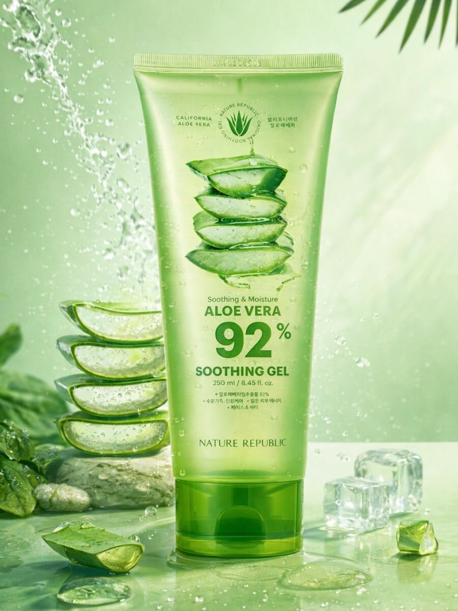 Гель для лица и тела с экстрактом алоэ вера успокаивающий SOOTHING & MOISTURE