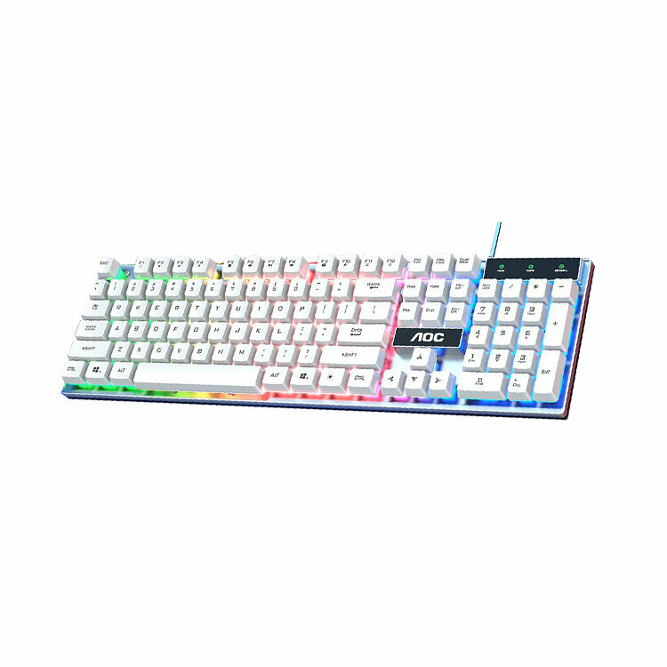 Клавиатуры унисекс AOC KB121 White (Color Light Version)