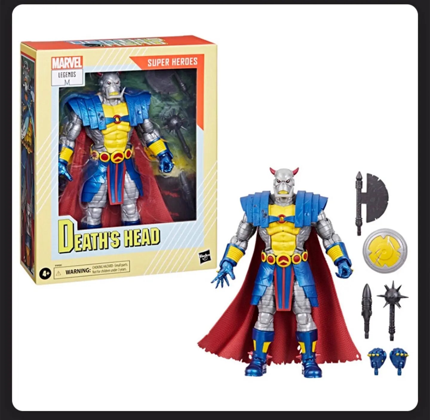 В наличии: Коллекционная фигурка Hasbro Marvel Legends SDCC Death's Head (Дэдхед) 6 дюймов, подарок