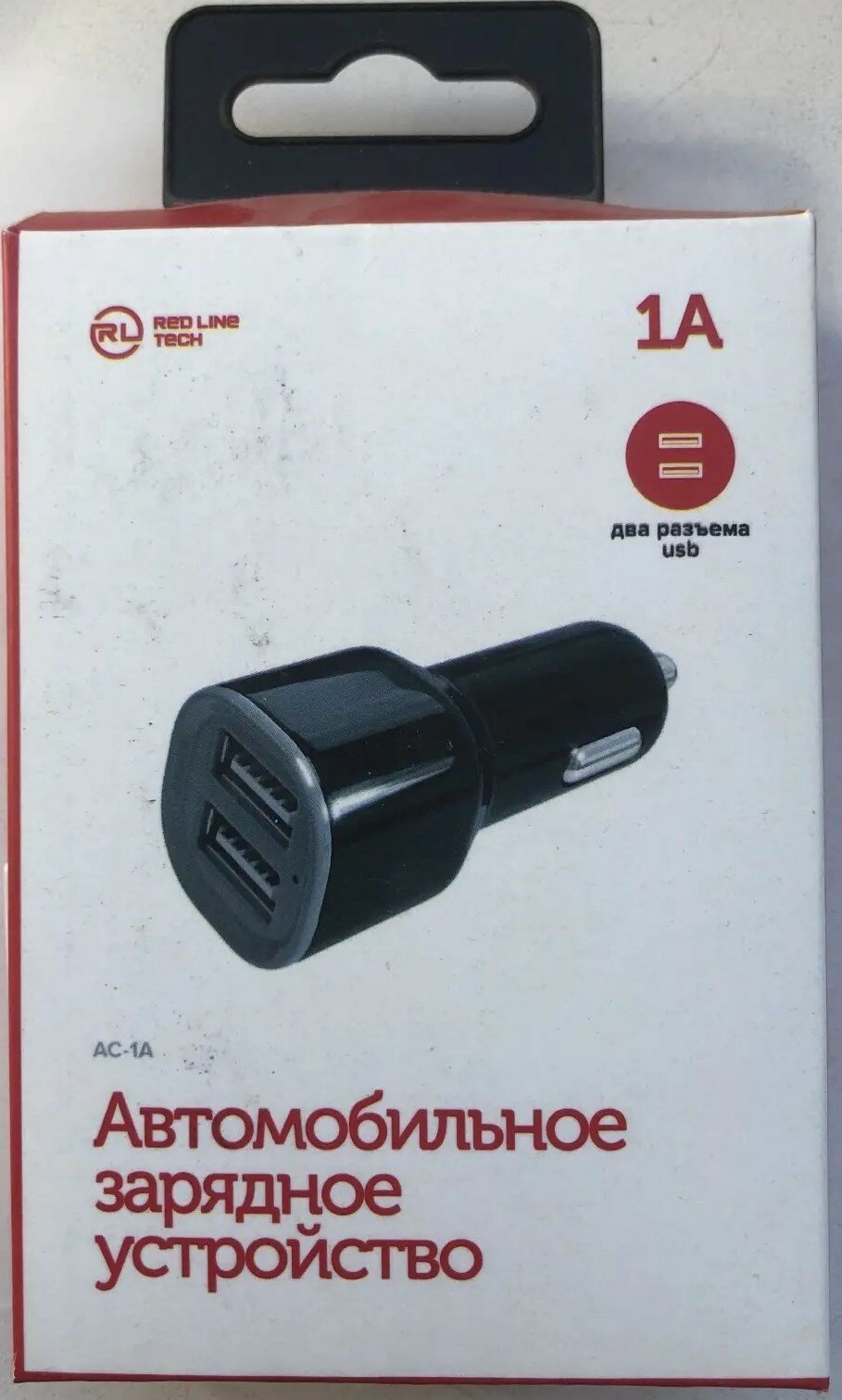 Автомобильное зарядное устройство Red Line USB A + USB-C, PD, QC 3.0, 48Вт, металл, пластик, Черный