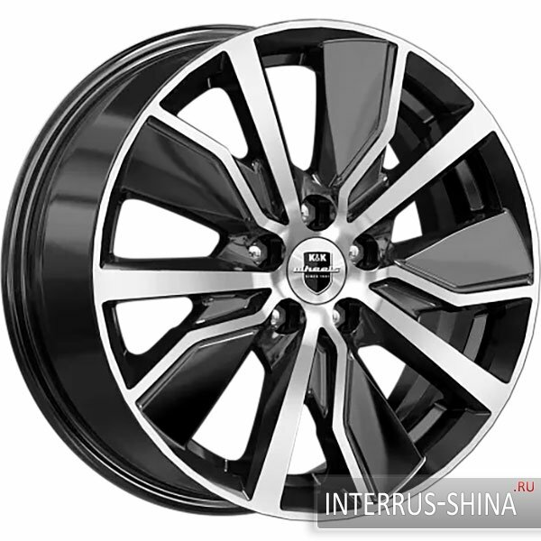 Колесный диск K&K Гамбит 6.5x16 5x100 ET38 D57.1 Алмаз черный