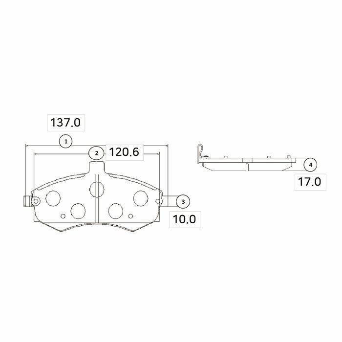 GK0481 Колодки тормозные HYUNDAI ELANTRA/MATRIX 1.5-2.0 00- передние