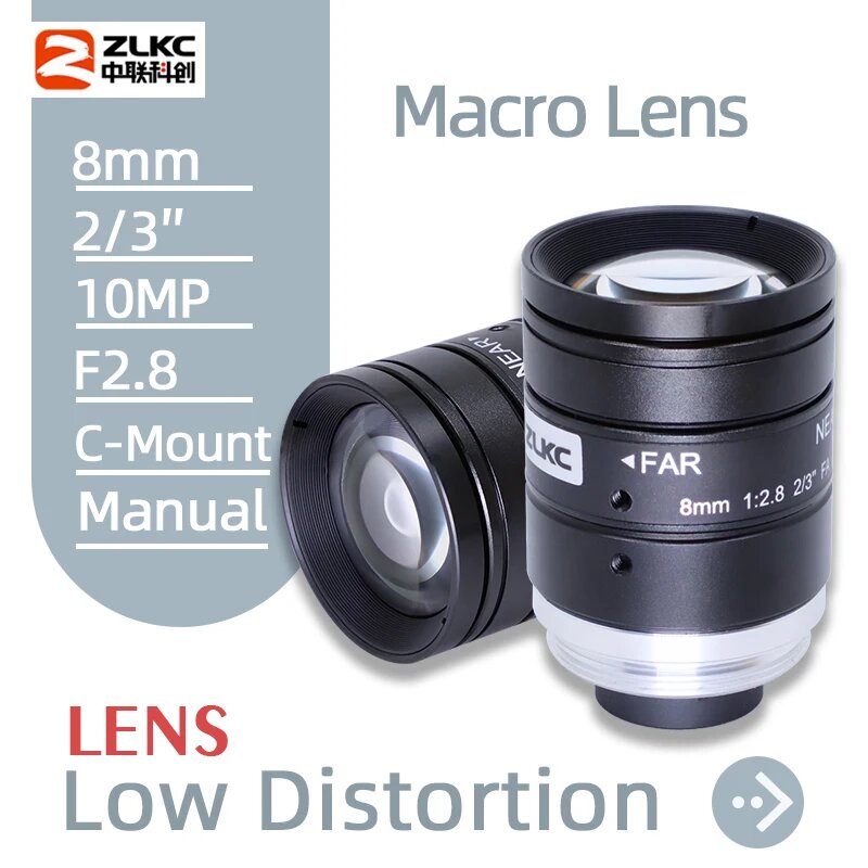 ZLKC LM0828MP10 Объектив 8 мм 10 Мп
