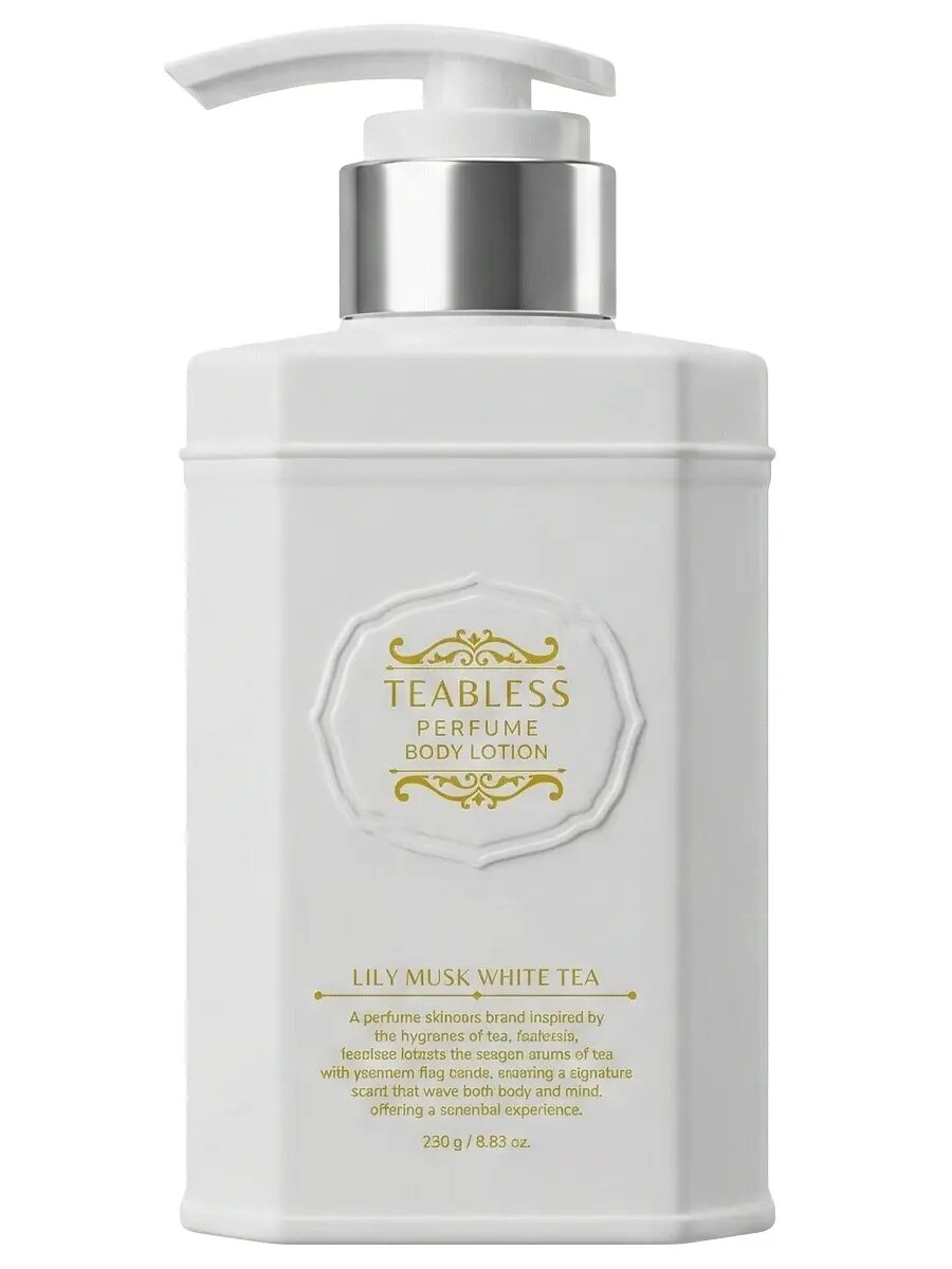 Teabless Парфюмированный лосьон «Лилия, Мускус» Lily Musk White Tea Perfume Body Lotion 250 гр