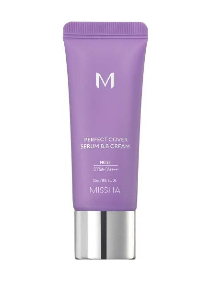 Тональный BB крем Missha Perfect Cover Serum, с антивозрастной сывороткой, SPF 50, тон 23 натуральный бежевый, 20 мл