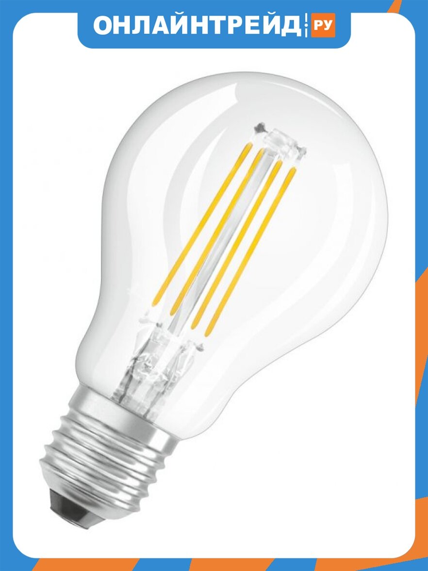 Светодиодная лампа Ledvance-osram OSRAM FIL SCL P60 5W/840 230V CL FIL E27 600lm FS1 OSRAM