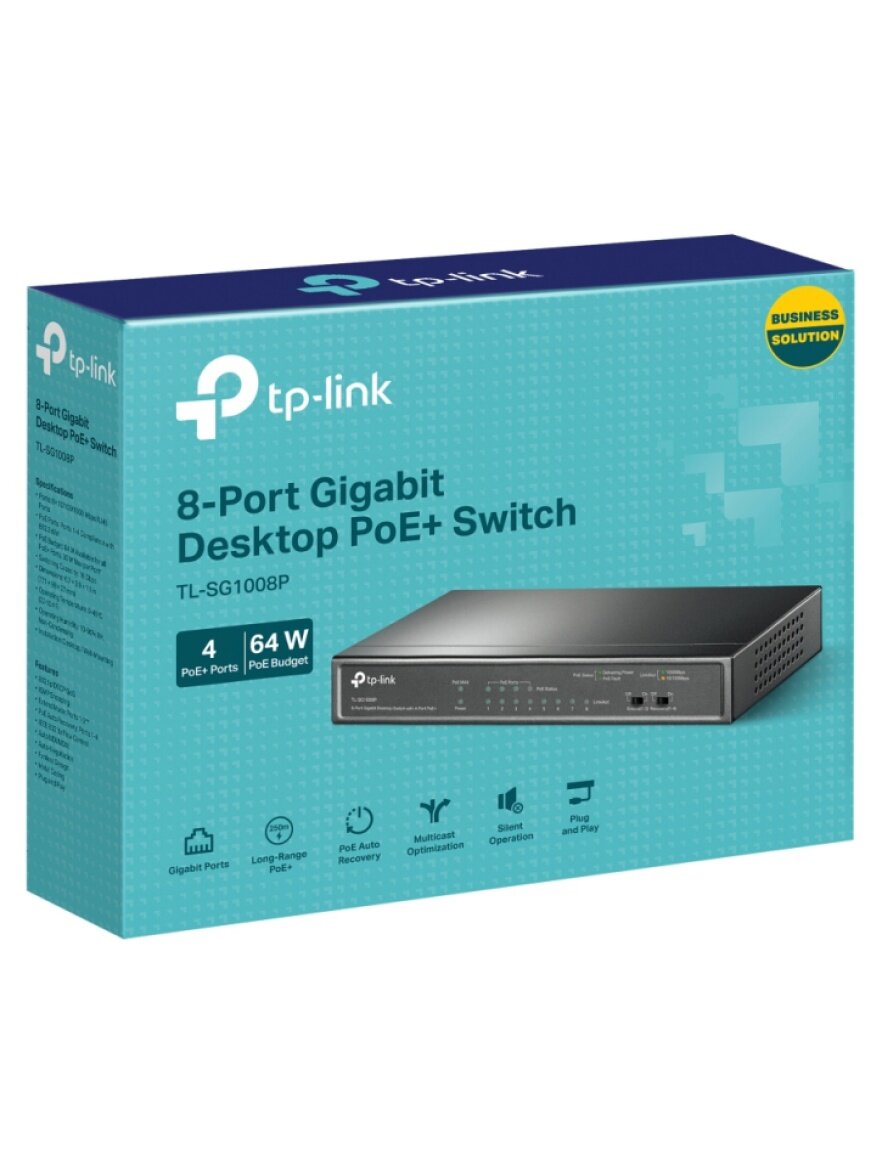 Коммутатор Tp-link TL-SG1008P — фото 1