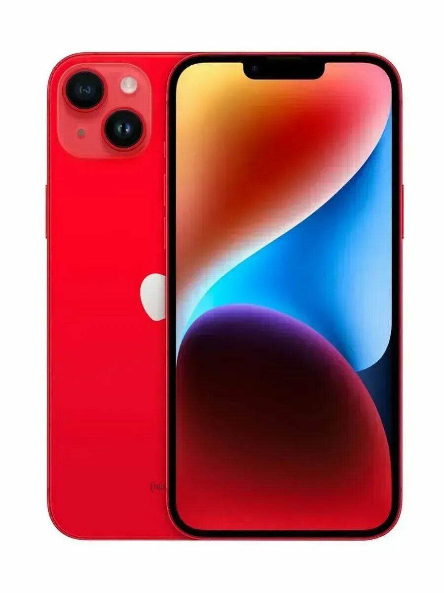 Оригинал Смартфон Apple iPhone 14 , 6ГБ+256ГБ, красный, nano SIM, Хит продаж