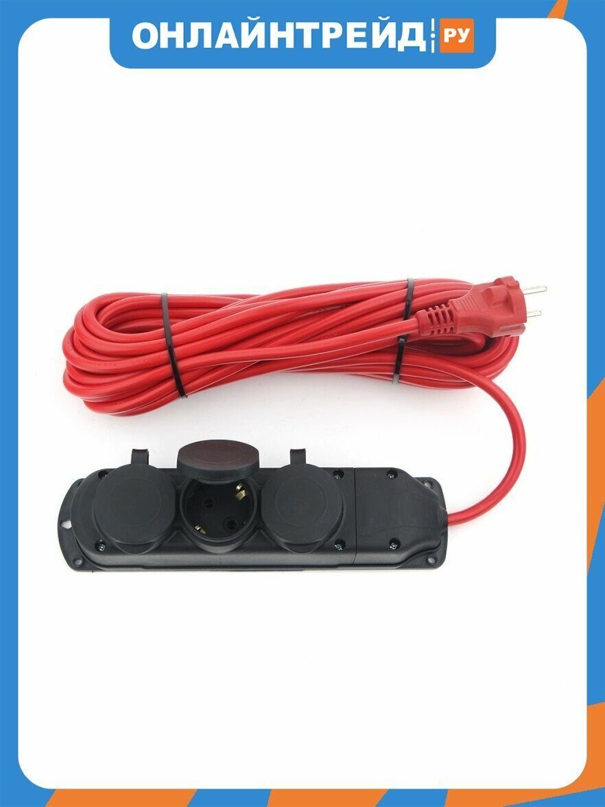 Удлинитель Power Cube PowerCube в бухте, 16А, 20м, IP54 3 розетки c заземлением