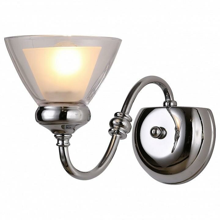 Бра Arte Lamp 5184 A5184AP-1CC цвет плафона подвески Белый, Прозрачный, цвет арматуры Хром