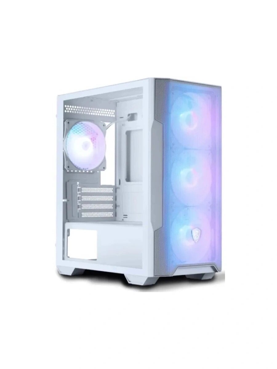 Корпус MSI MAG Forge M100R белый без БП mATX 2x120mm 2xUSB2.0 1xUSB3.0 audio bott PSU