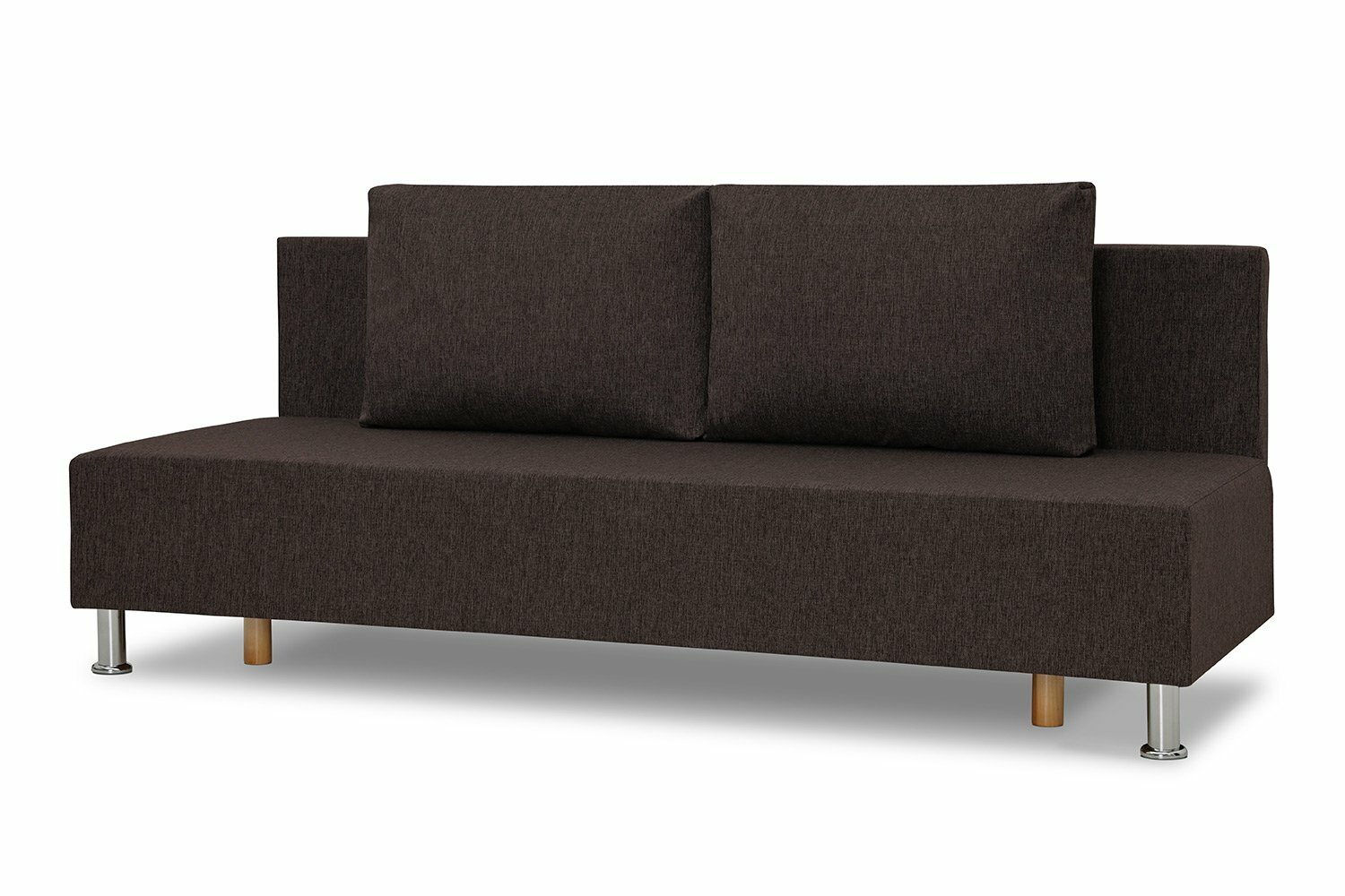 Диван-кровать Hoff Парма, 193,5х83х75 см, еврокнижка, рогожка, цвет кофейный