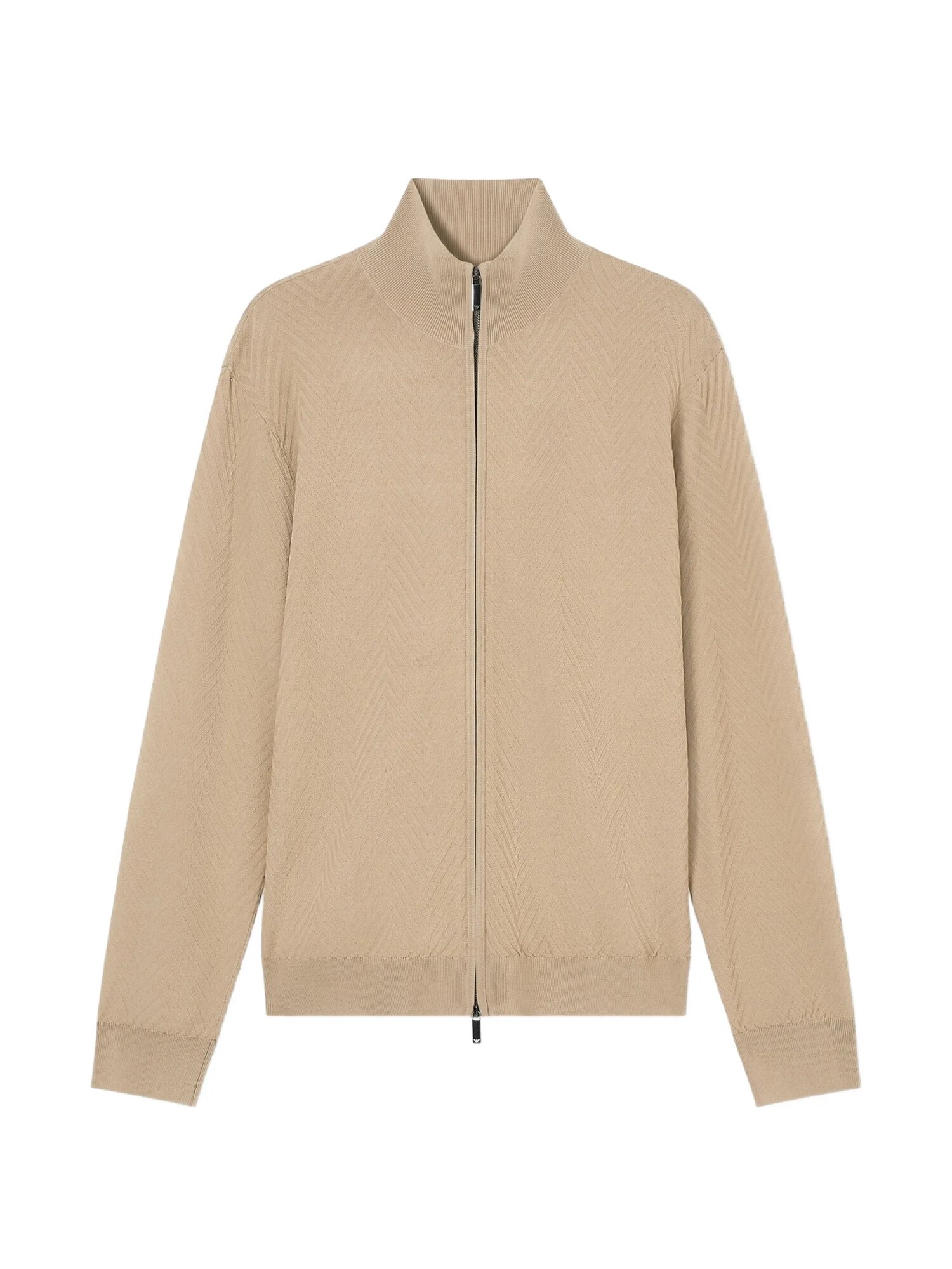 Кардиган Chevron-knit zip-up cardigan