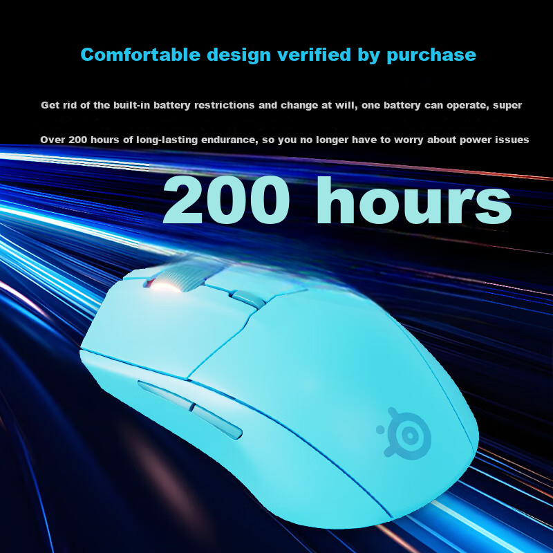 SteelSeries Rival3 WL Gen 2 Frost Blue Беспроводная игровая мышь Dual-Mode Bluetooth 2.4GHz для FPS Valves Paradise