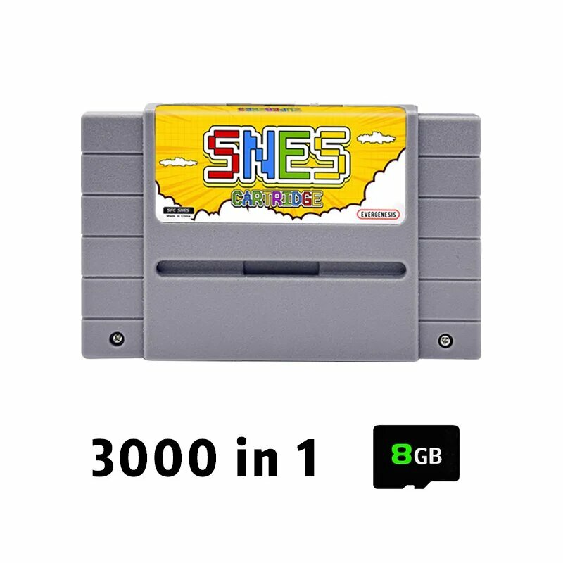 Skchao SFC V12 3000-в-1 флеш-картридж для SNES 8ГБ White-US-06