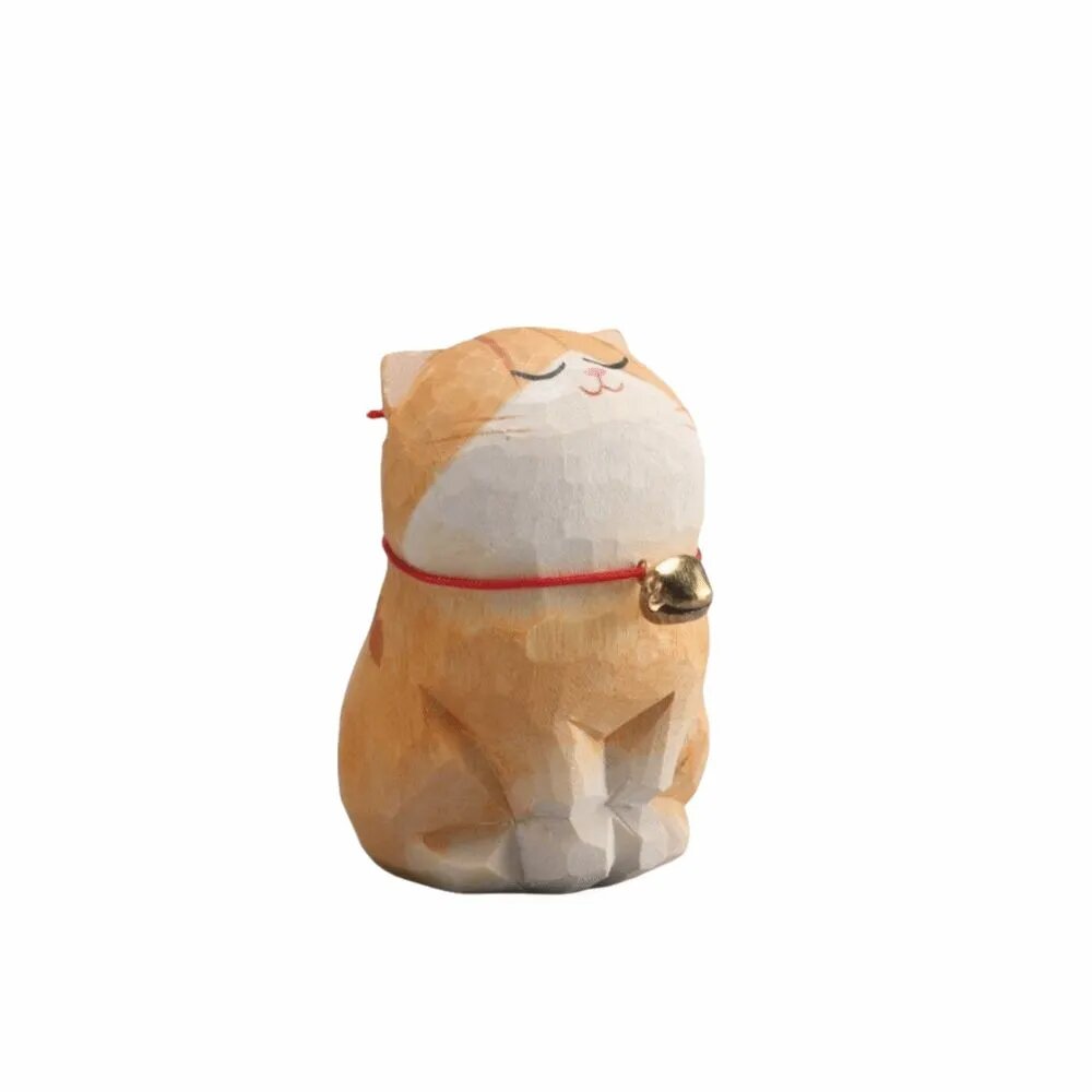Фигурка декоративная Orange Tabby Cat, высота 5.5 см, длина 5.5 см