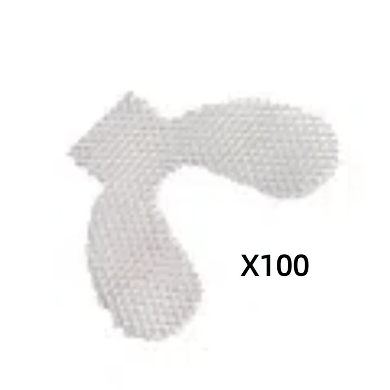 Металлическая сетка для оттисков зубов DCNF 60/100 шт 100pcs Silver