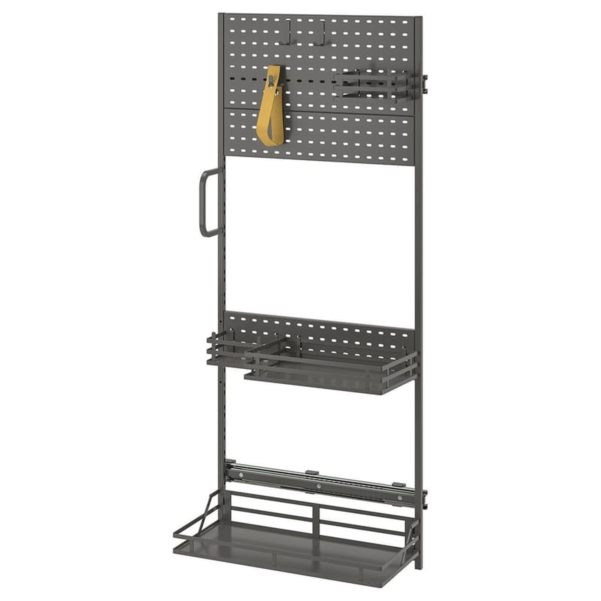 Полка IKEA "UTRUSTA" 105.808.24, стальная, цвет белый, 140см