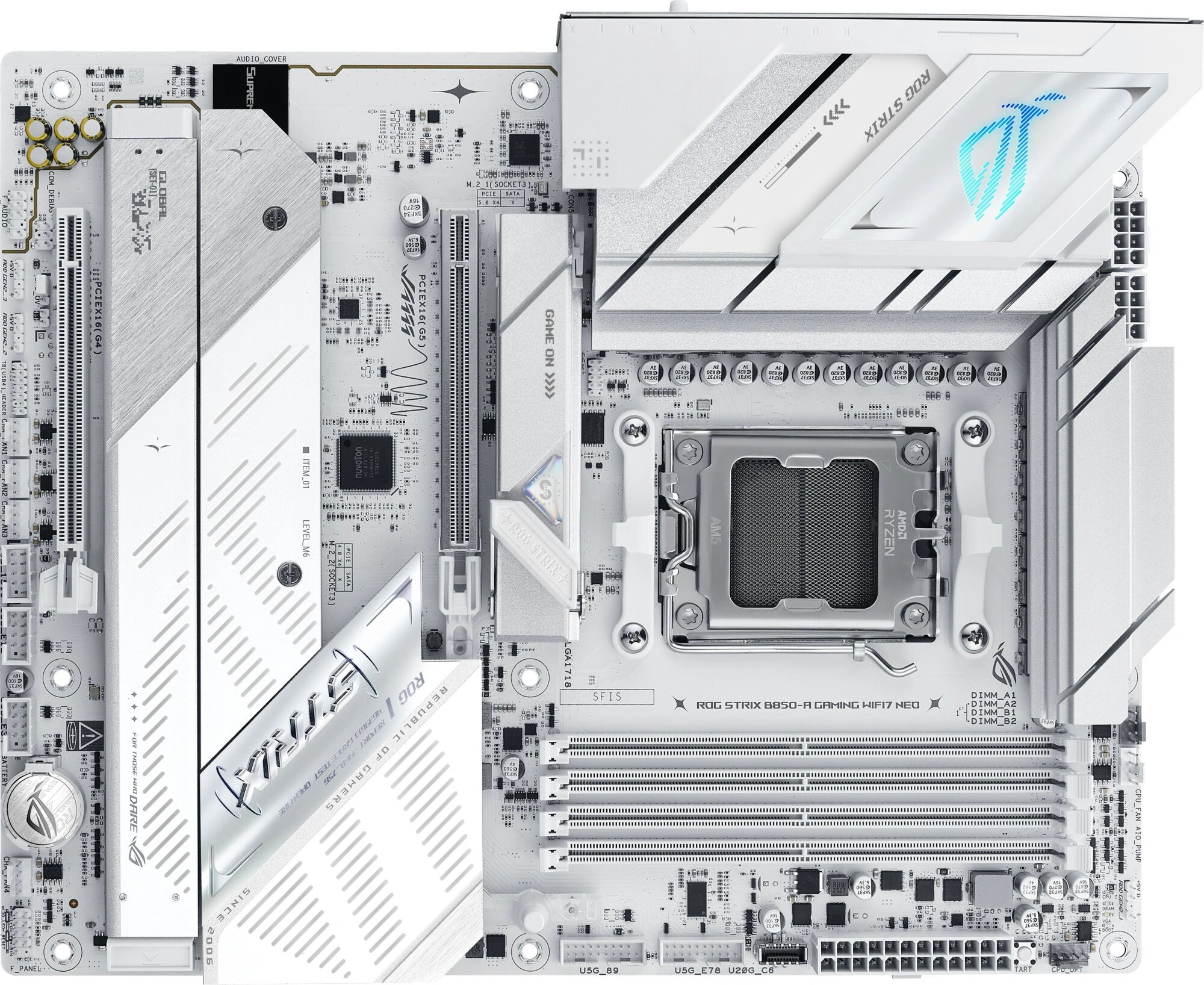 Материнская плата Asus ROG STRIX B850-A GAMING WIFI7 NEO Socket AM5 AMD B850 4xDDR5 ATX AC`97 8ch(7.1) 5Gigabit RAID+HDMI