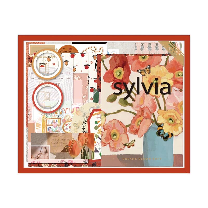 Набор для скрапбукинга Sylvia Floral Aesthetic