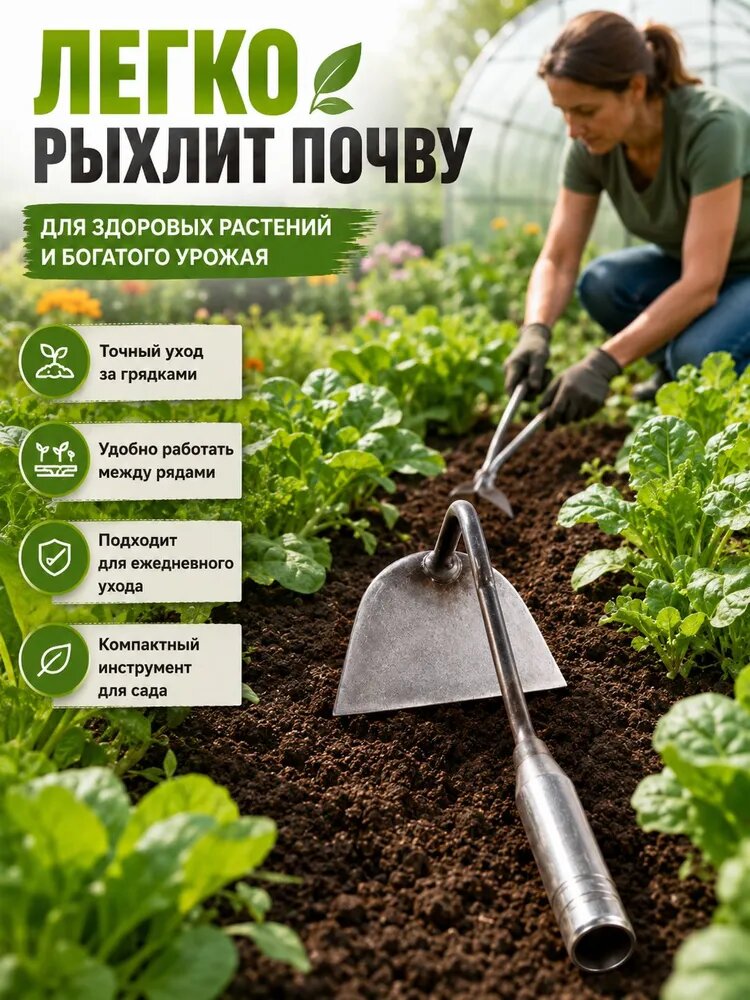 Тяпка, рукоятьМеталл — фото 1