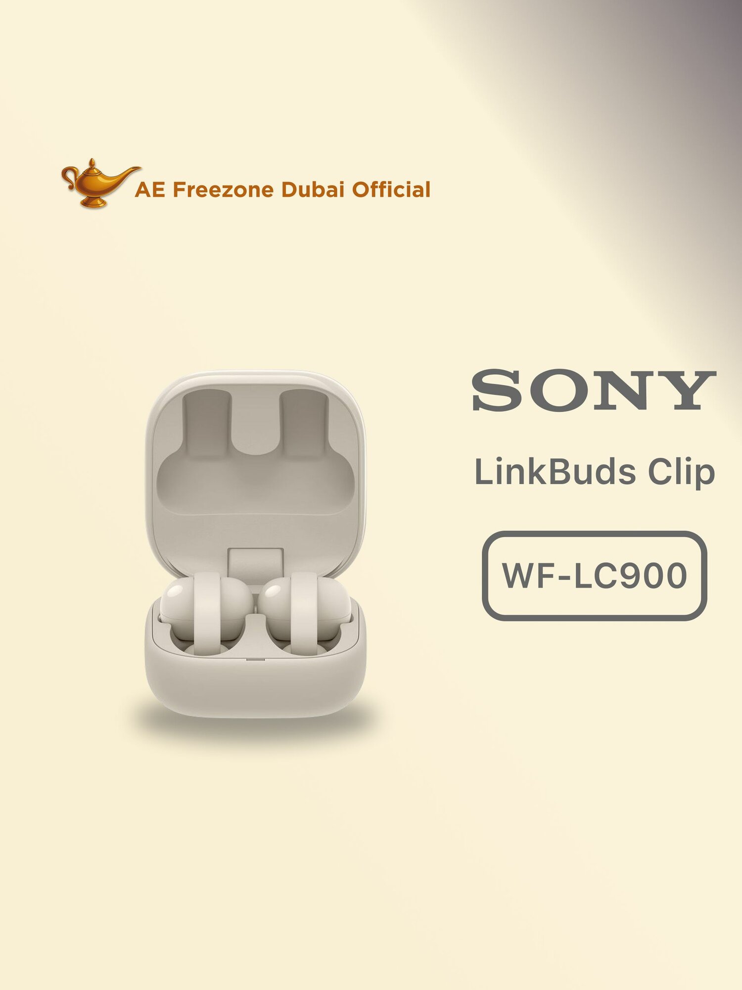 Беспроводные наушники Sony LinkBuds Clip WF-LC900 цвет Greige