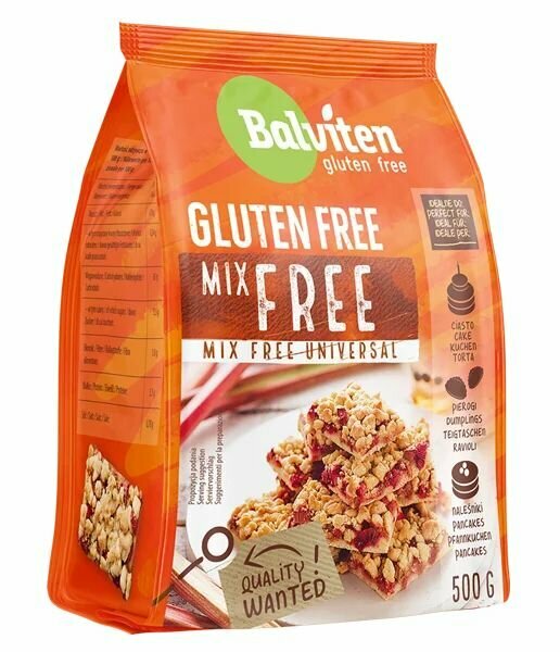 Универсальная безглютеновая смесь для выпечки Balviten MIX FREE UNIVERSAL 2 шт x 500 г