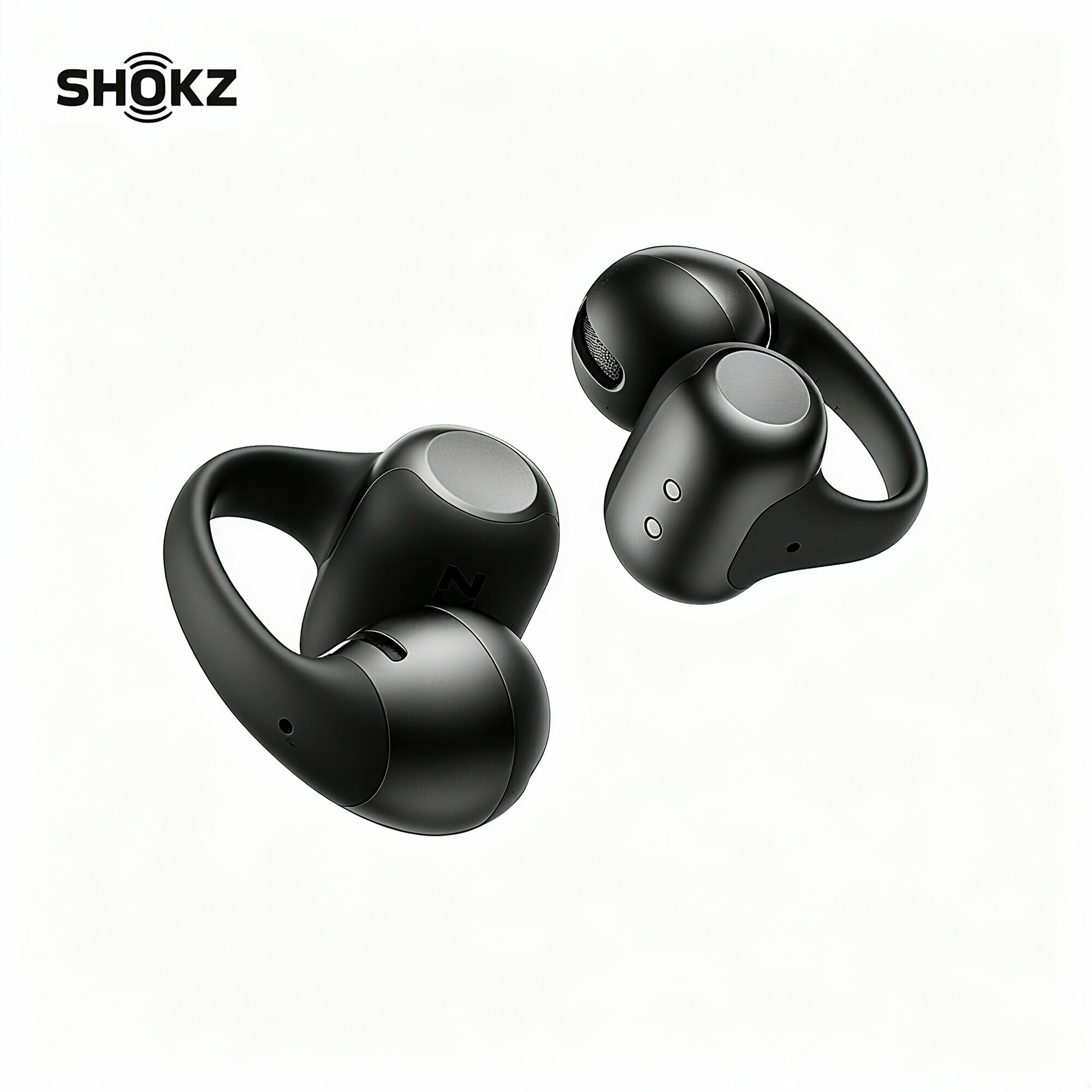 Наушники-клипсы Shokz OpenDots 2, Bluetooth, открытого типа, для спорта и бега，черный