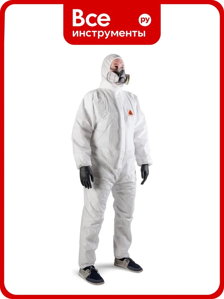 Защитный дышащий комбинезон из нетканого материала Jeta Safety SMS, плотн.60 г/м², размер M/48-50, JPC35-M