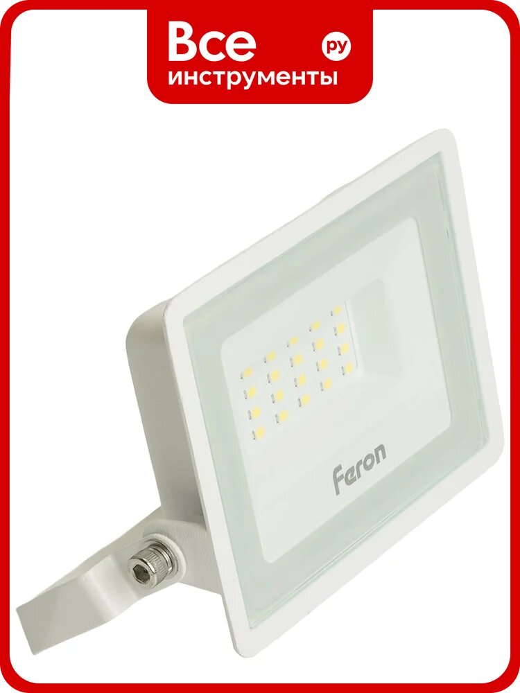 Светодиодный прожектор Feron 2835 SMD 30W 6400K IP65 AC220V/50Hz, белый с матовым стеклом, LL-920 29496