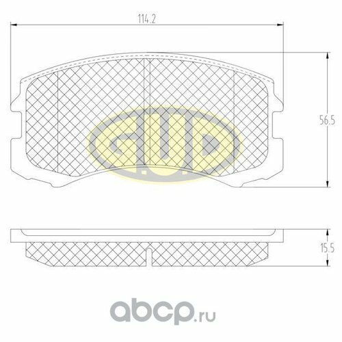 К-т колодки пер mit lancer 1.3-2.0 03- G.U.D GBP096501
