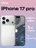 Смартфон Apple iPhone 17 Pro, 1TB, IP68, eSIM+eSIM, NFC, Bluetooth