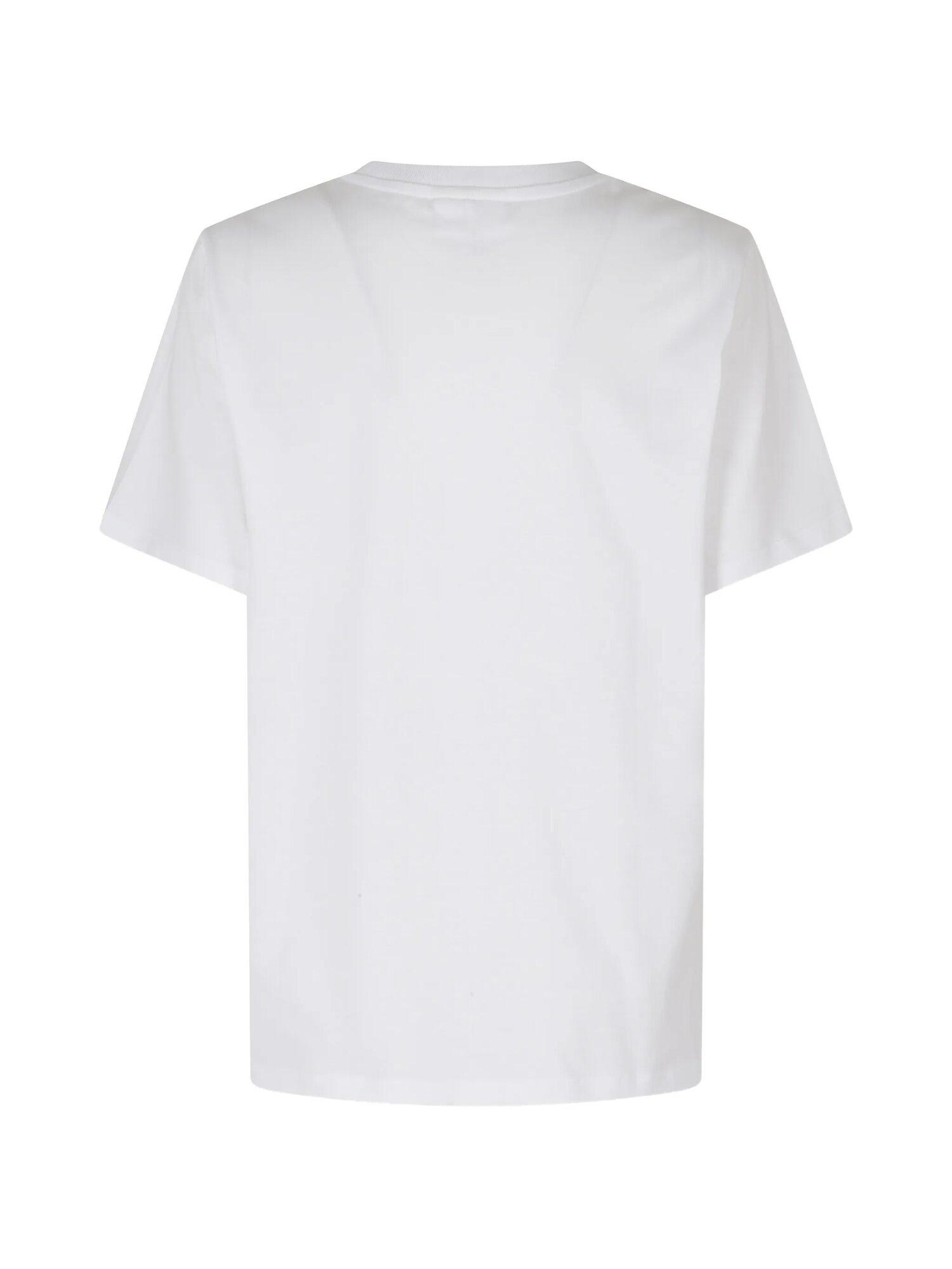 Футболка GANNI Leopard-print T-shirt, размер 38, бежевый/белый — фото 1