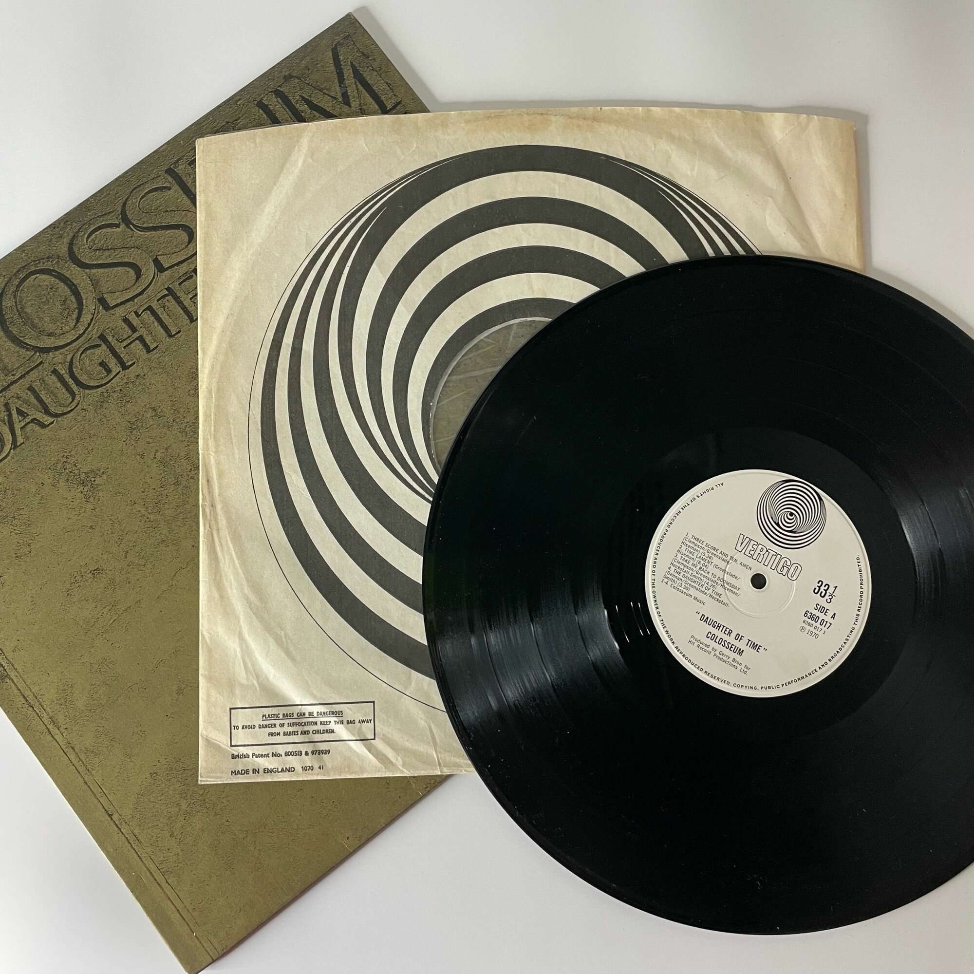 Винтажная виниловая пластинка LP Colosseum Daughter Of Time (Англия 1971)