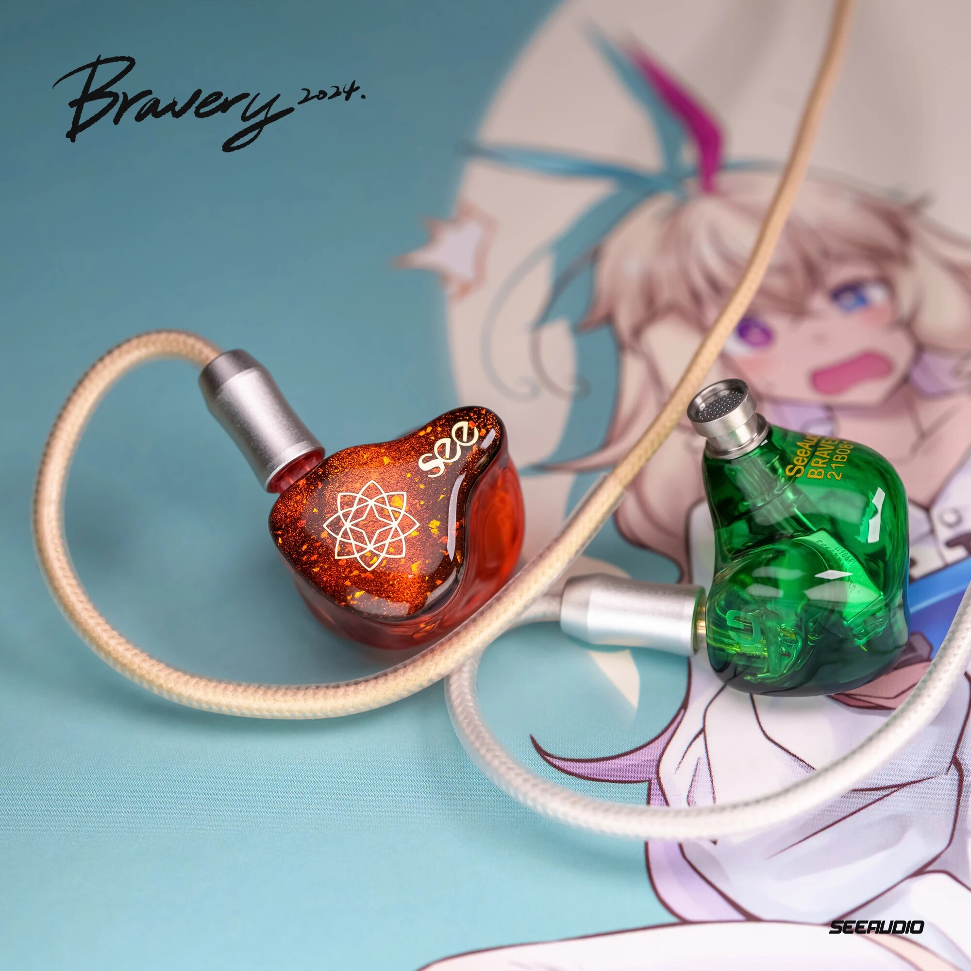 SeeAudio Bravery 24 проводные наушники-вкладыши