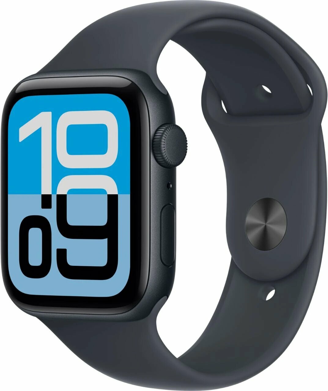 Часы Apple Watch SE 3, 44mm, Midnight, ремешок Black Sport Band M/L (2025)