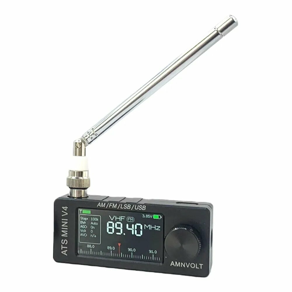 AMNVOLT V4 ATS MINI SI4732 DSP-радиоприёмник FM/AM/SSB/LSB/USB, усилитель для высокоомных наушников, металлический корпус