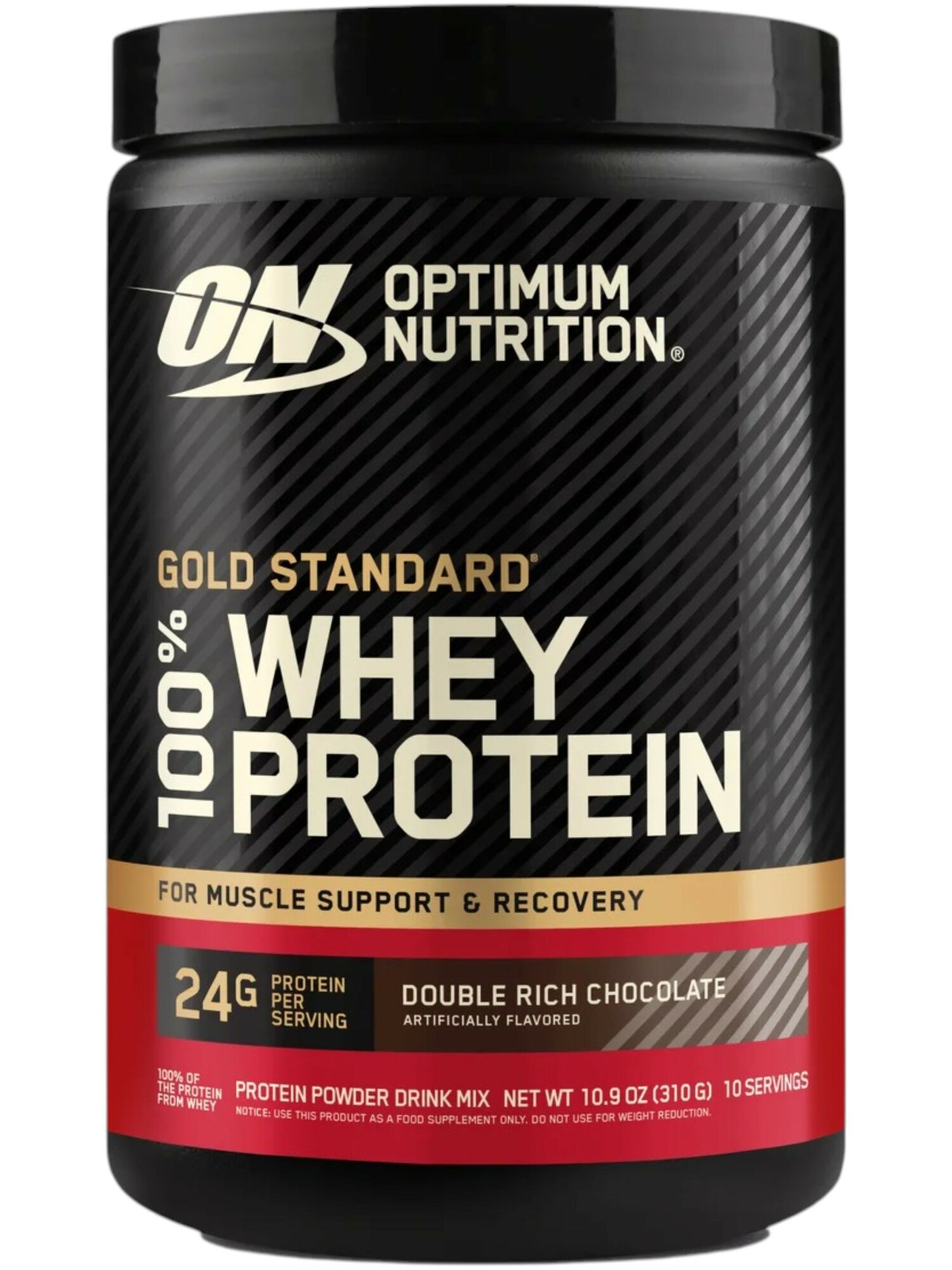 Сывороточный протеин Optimum Nutrition 100% Whey Protein Gold Standard 310 г, Двойной шоколад