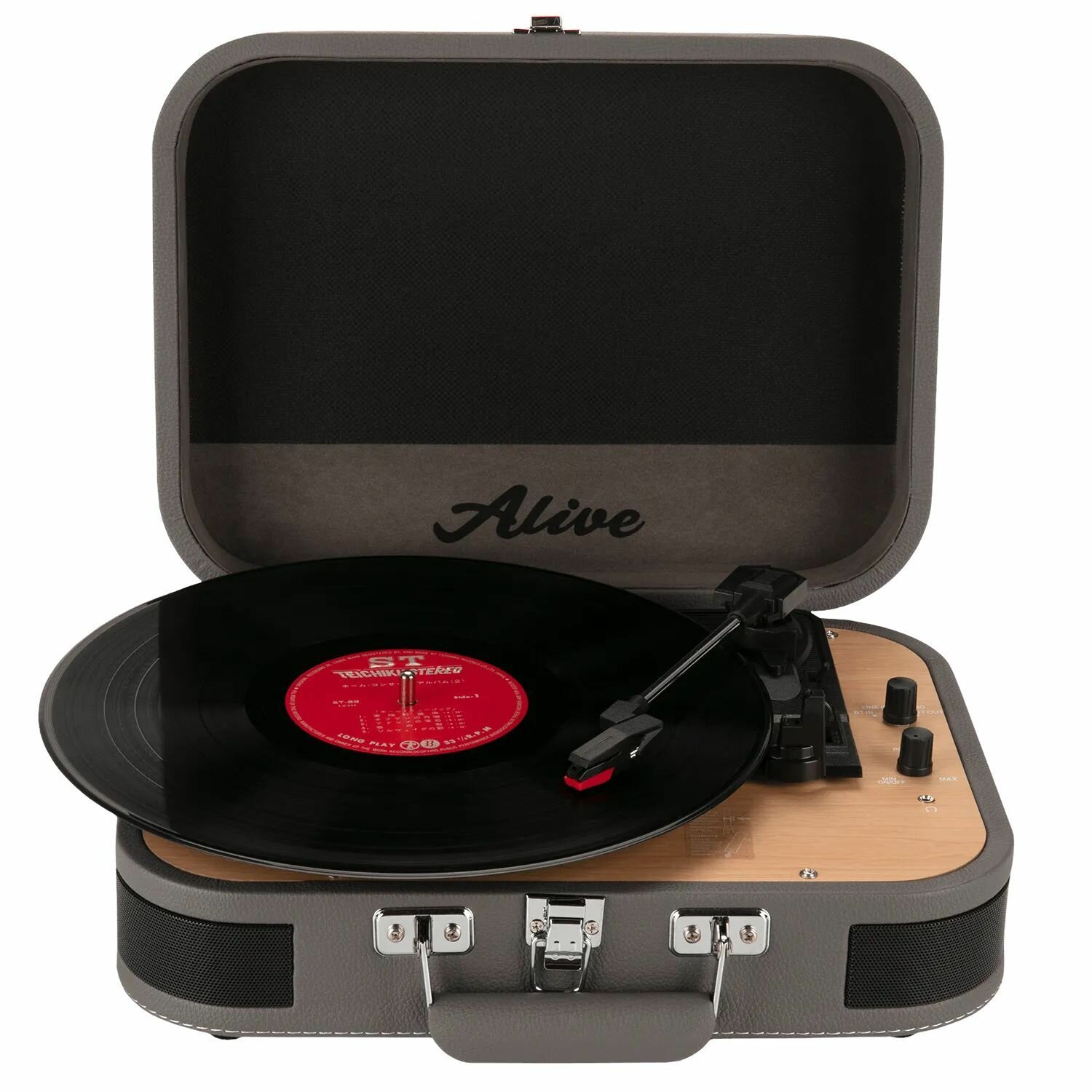 Виниловый проигрыватель Alive Audio Liberty Wind Chime Bluetooth Vinyl Record Player AA-NTE-08-GY