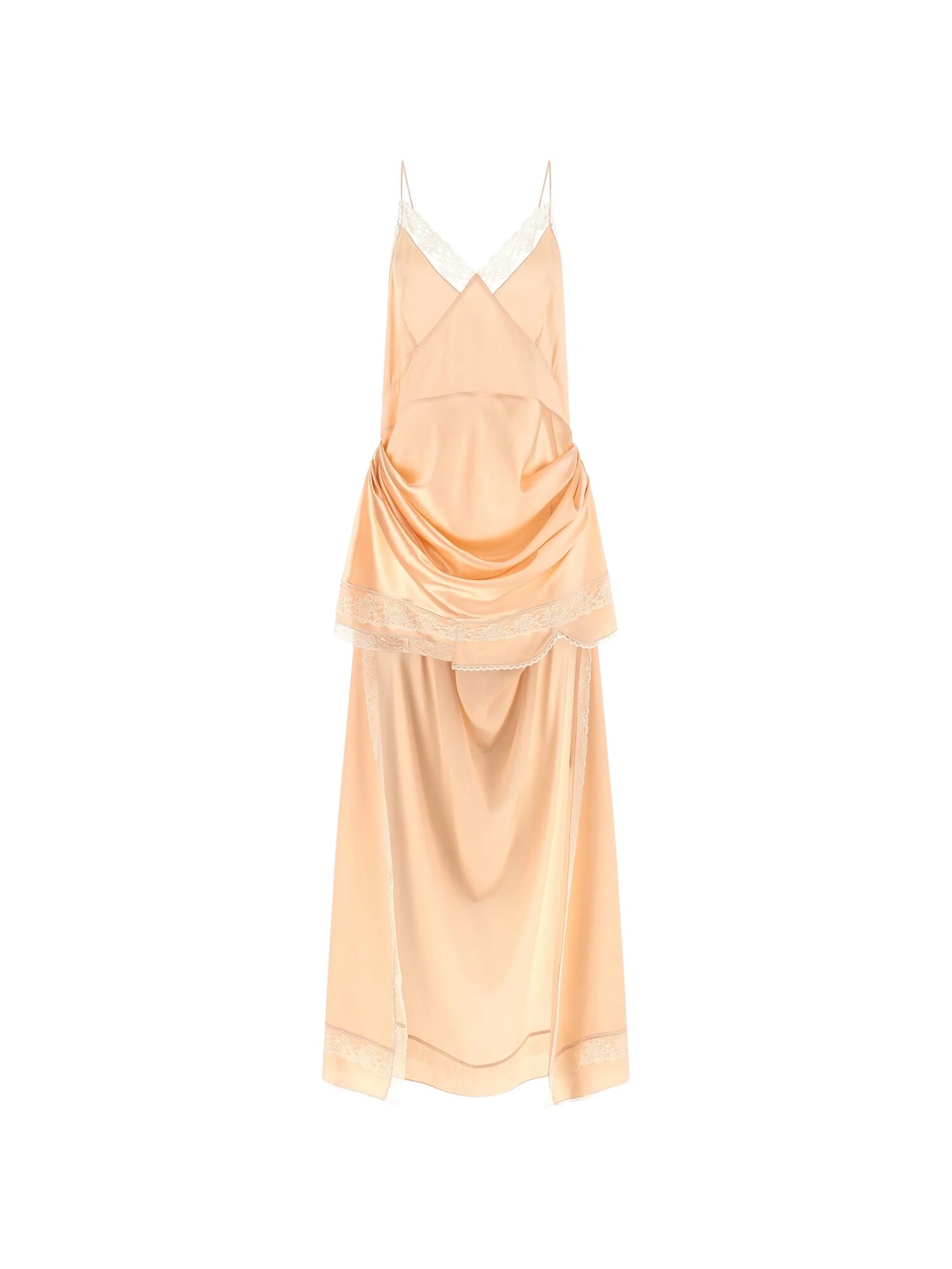 Платье Lace-trimmed draped dress