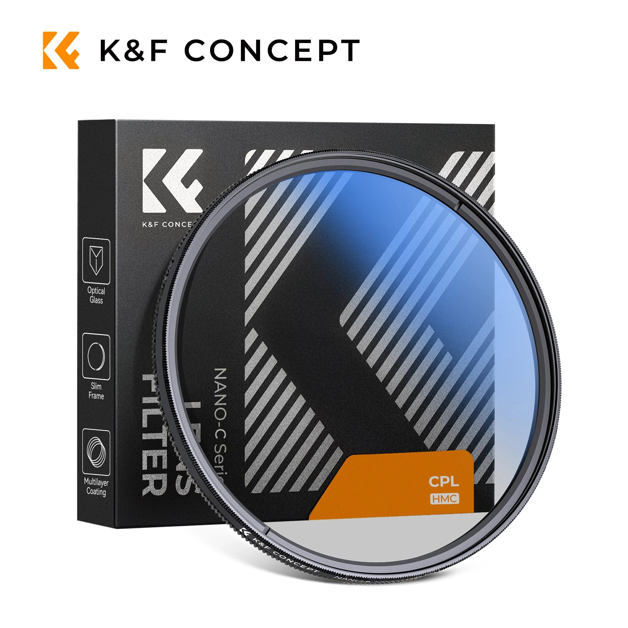 K&F CONCEPT Круговой поляризационный фильтр 58mm